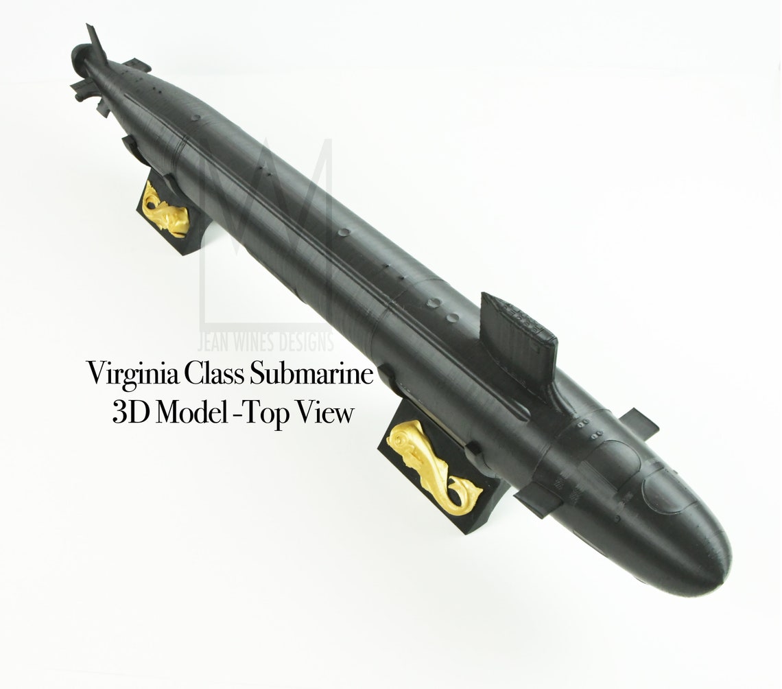 Virginia Class Submarine | 3D Printed Model | Submarine Model | VA ...
