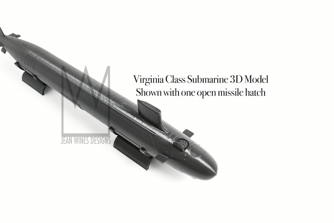 Virginia Class Submarine | 3D Printed Model | Submarine Model | VA ...