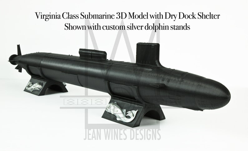 Virginia Class Submarine | 3D Printed Model | Submarine Model | VA ...