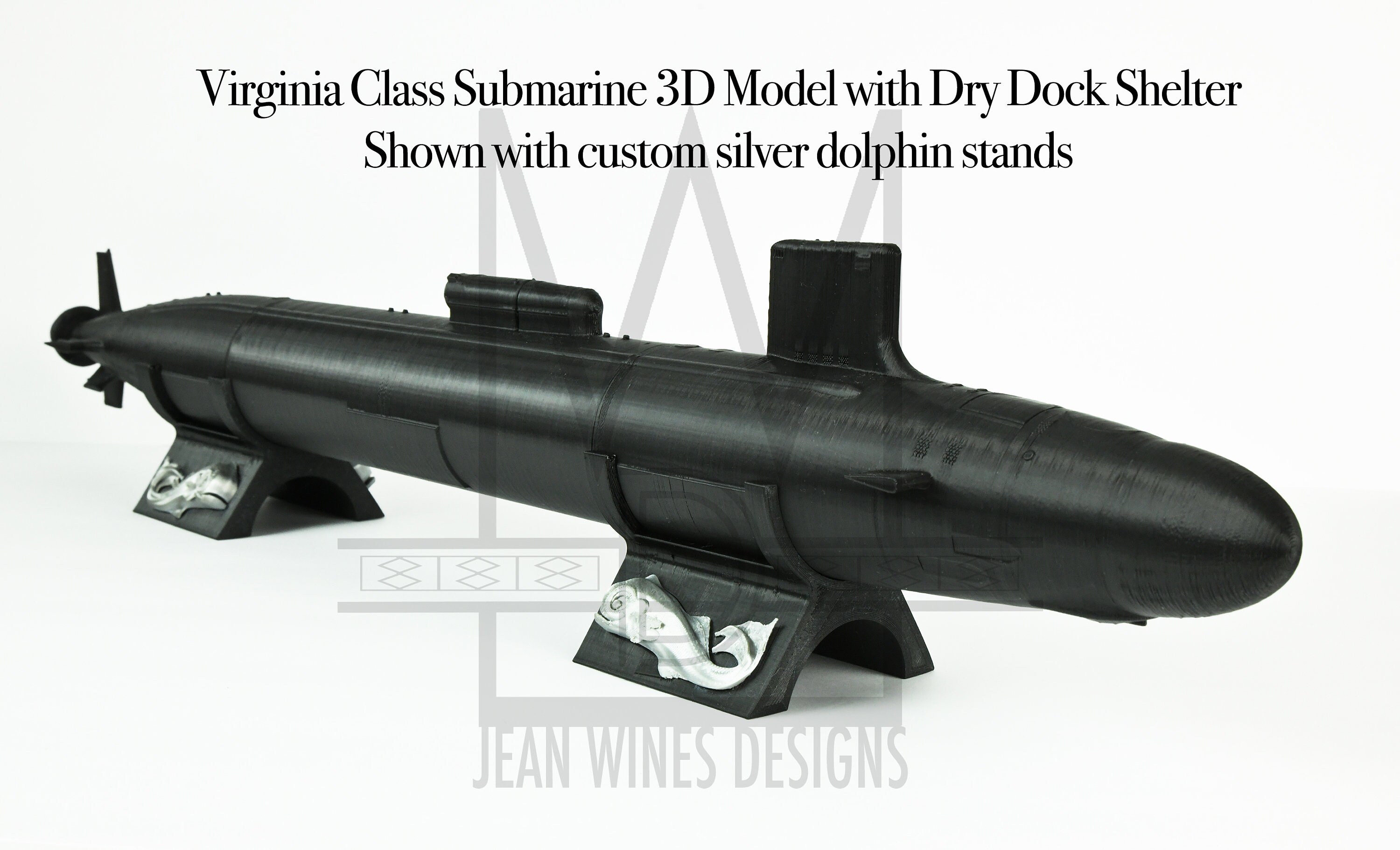 Virginia Class Submarine | 3D Printed Model | Submarine Model | VA ...