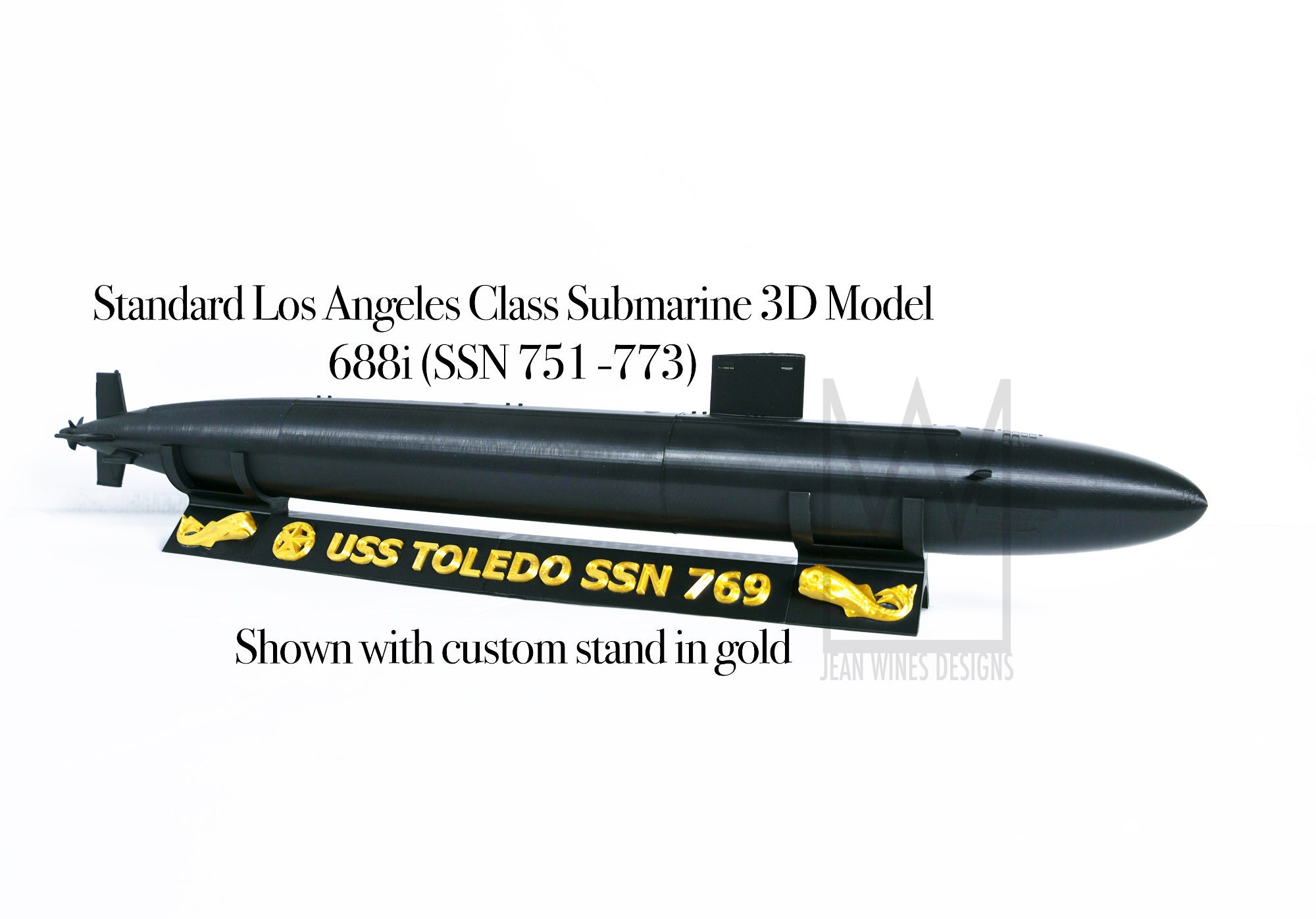 Los Angeles Class Submarine | 3D Printed Model | LA Class | Navy ...
