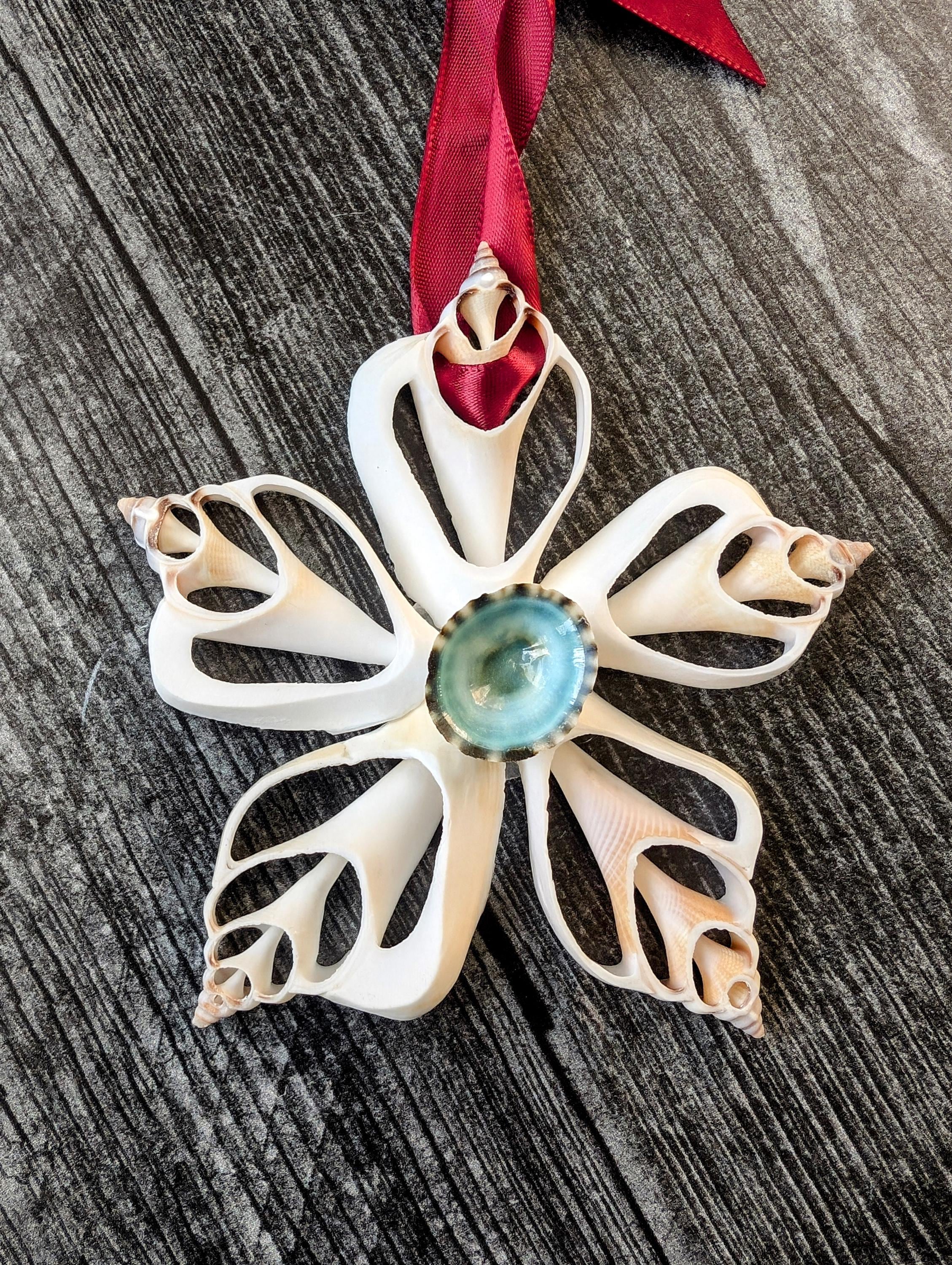 Seashell Christmas Ornament - Ocean-inspired Decor-seashell Ornament ...