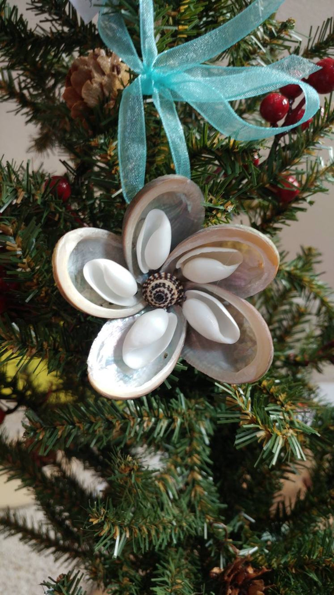 Seashell Ornaments Christmas Christmas Decor Christmas - Etsy