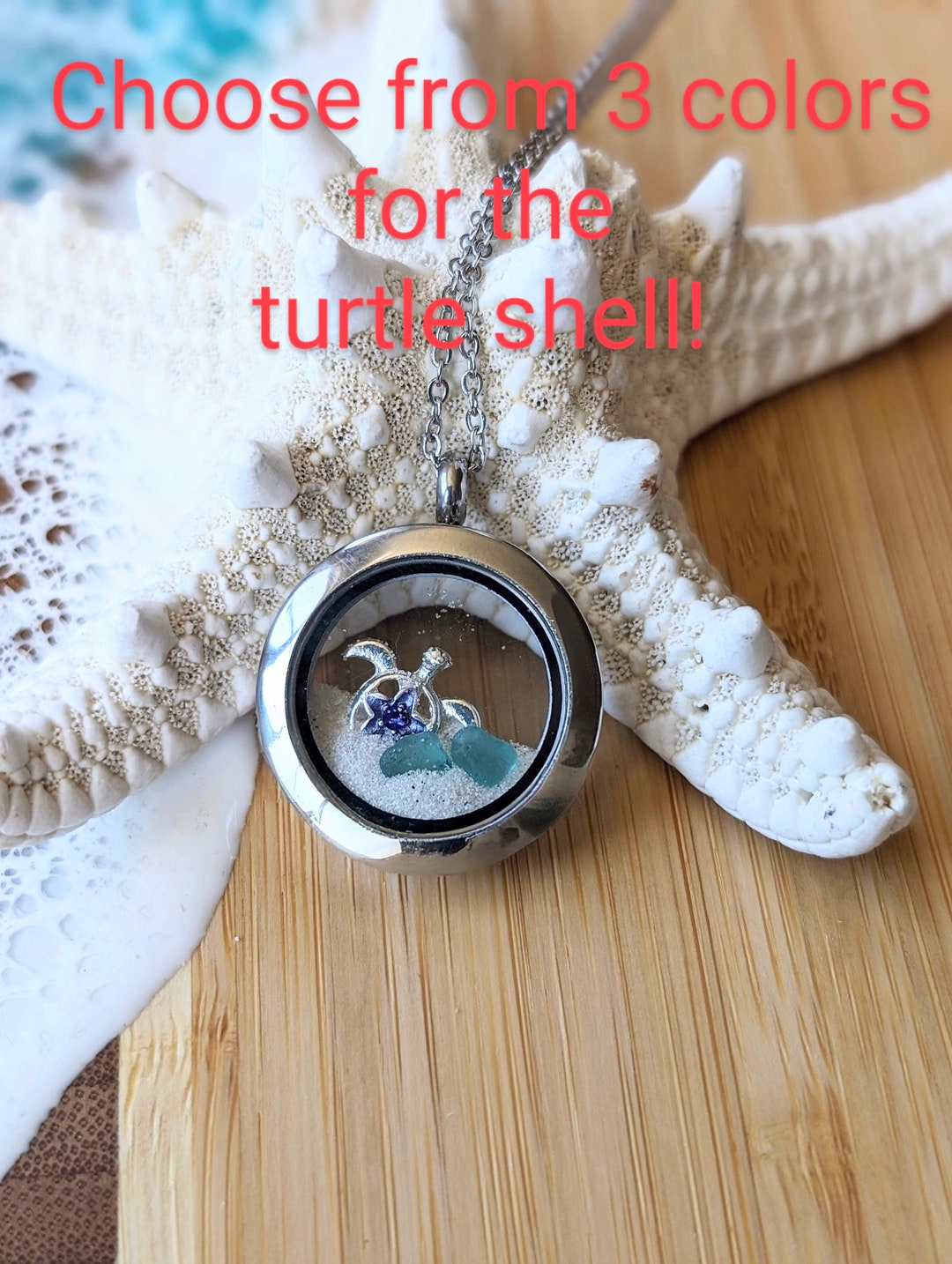 Siesta Key Necklace - Beach Gifts - Beach Jewelry - Beach Sand Locket ...