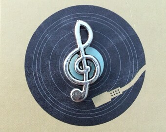 Music Note Tie Pin - Etsy
