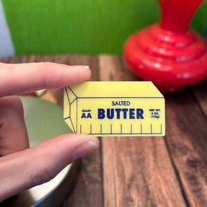 Butter Fridge Magnet Yellow Butter Stick Refrigerator Magnet Food ...