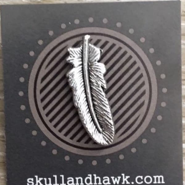 Feather Lapel Pin - Etsy