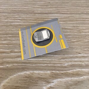 Laptop Computer Lapel Pin / Tie Tack - Silver Tone Metal - Tack Backing ...