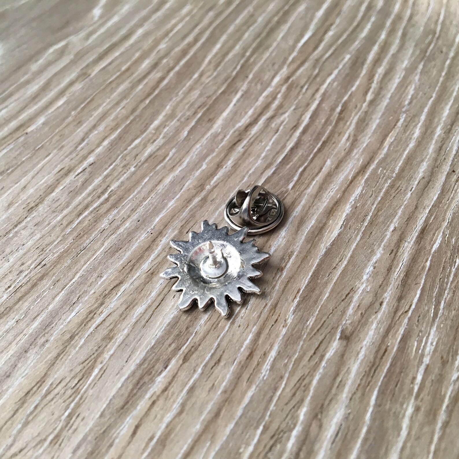 Sun Lapel Pin / Tie Tack Silver Tone Silver Sun Pin You | Etsy