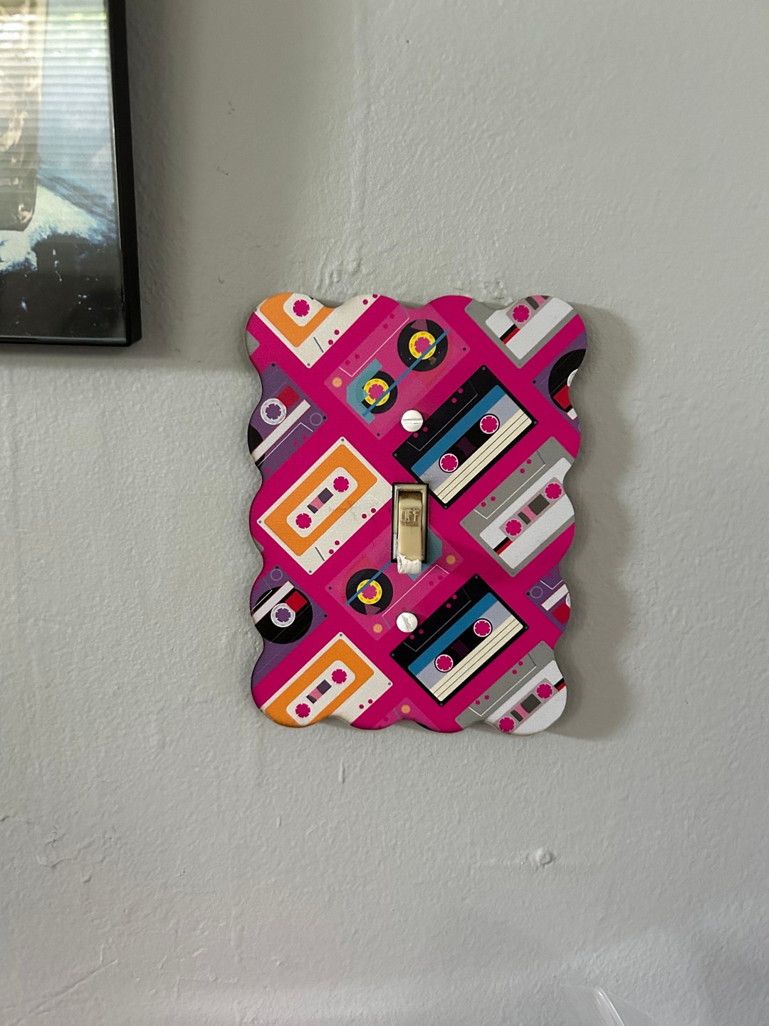Wavy Light Switch Cover Scalloped Switch Plate Squiggle Wall Decor Fun ...