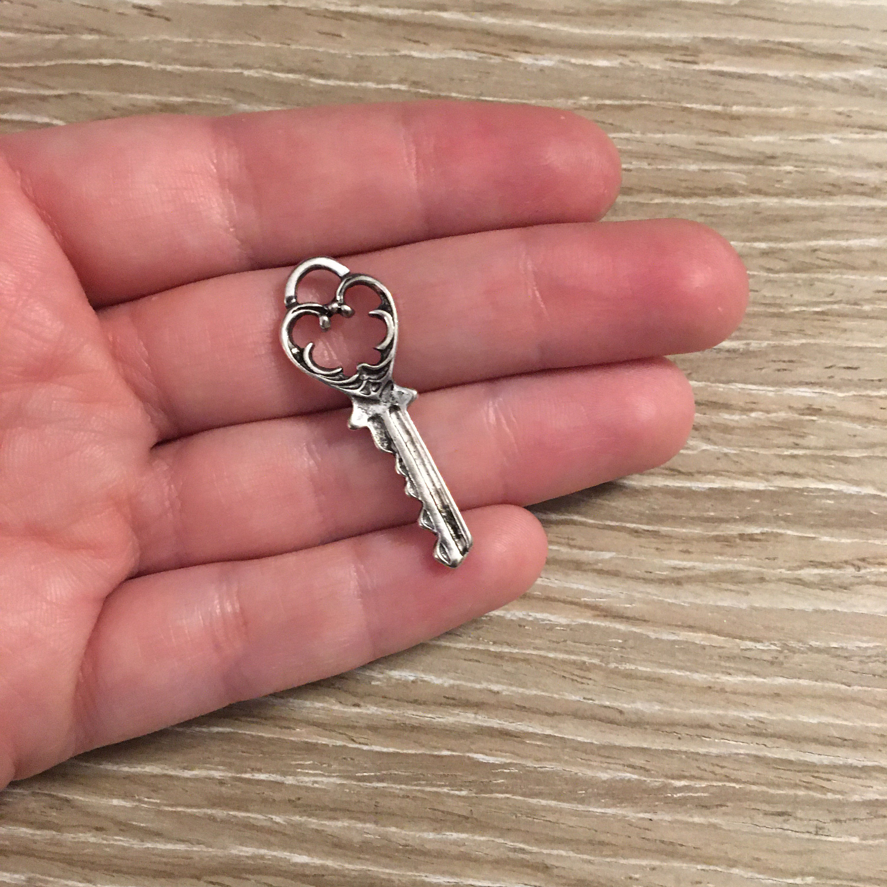 Skeleton Key Lapel Pin Silver Tone Men's Fashion | Etsy