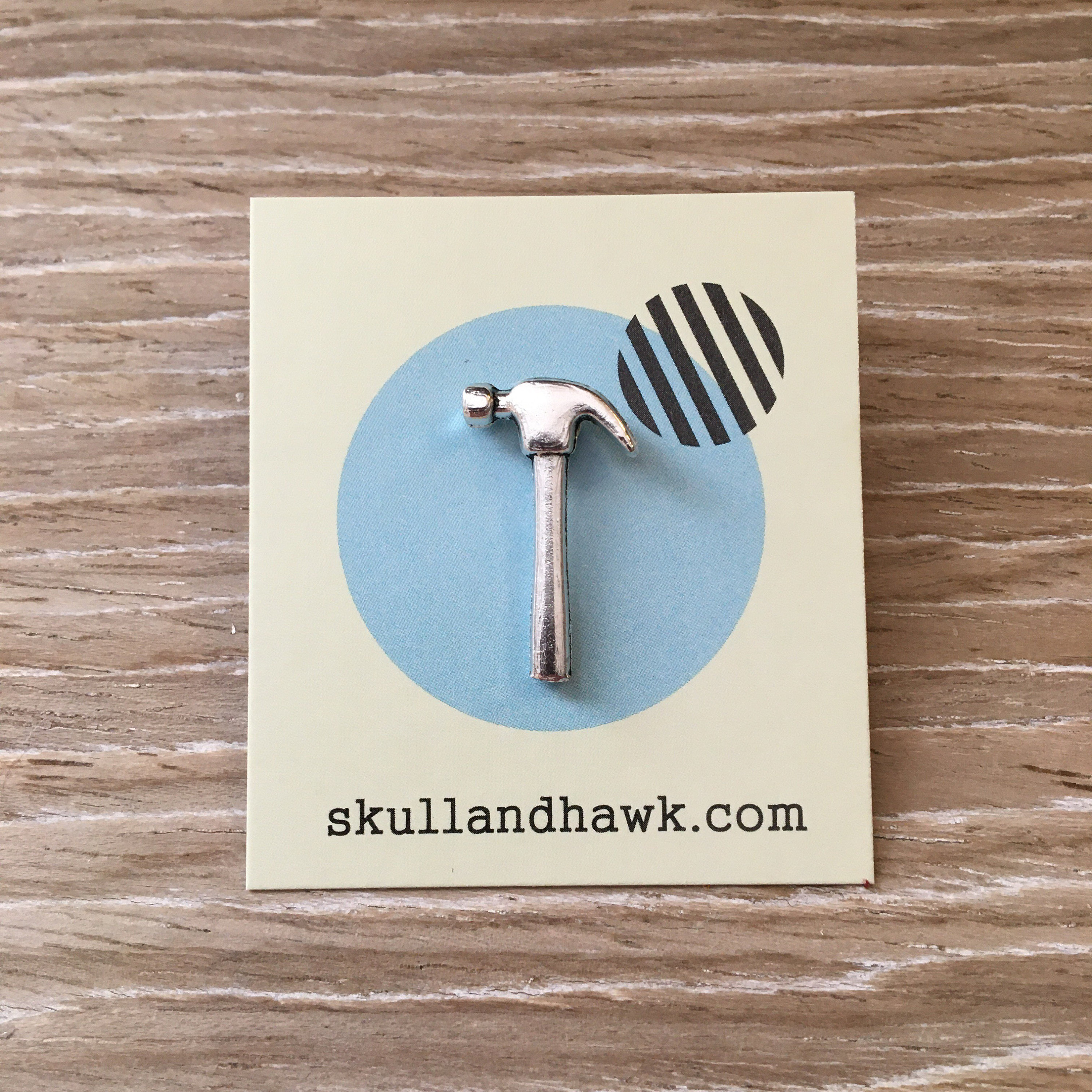 Hammer Lapel Pin / Tie Tack Silver Tone Carpenter | Etsy