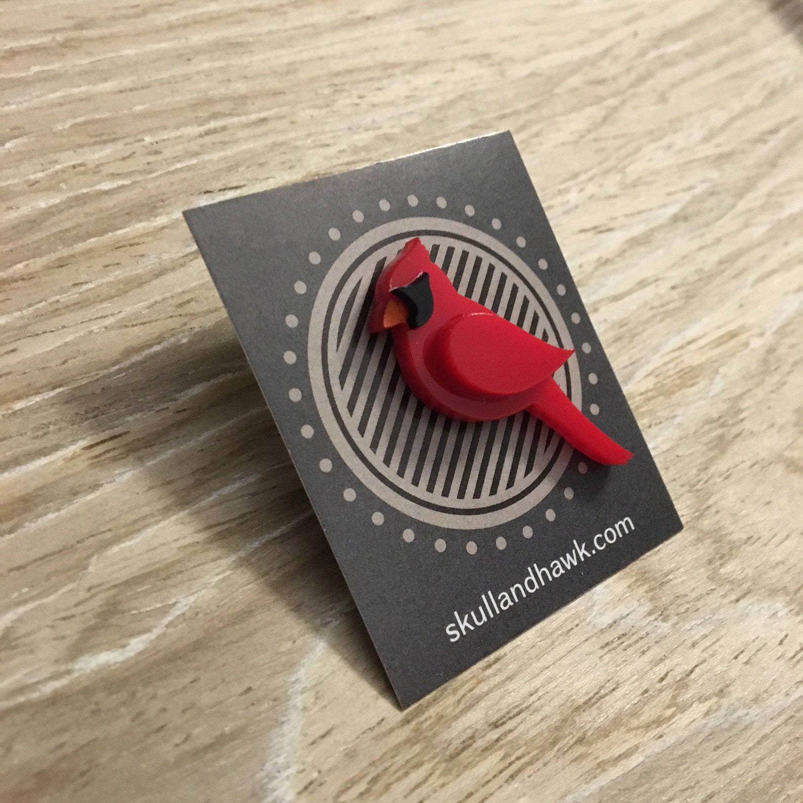 Cardinal Pin Layered Acrylic Bird Lover Gift Red - Etsy