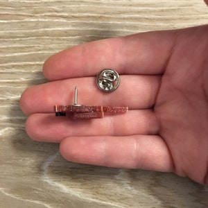 Red Glitter Cardinal Pin Acrylic Bird Lover Gift | Etsy