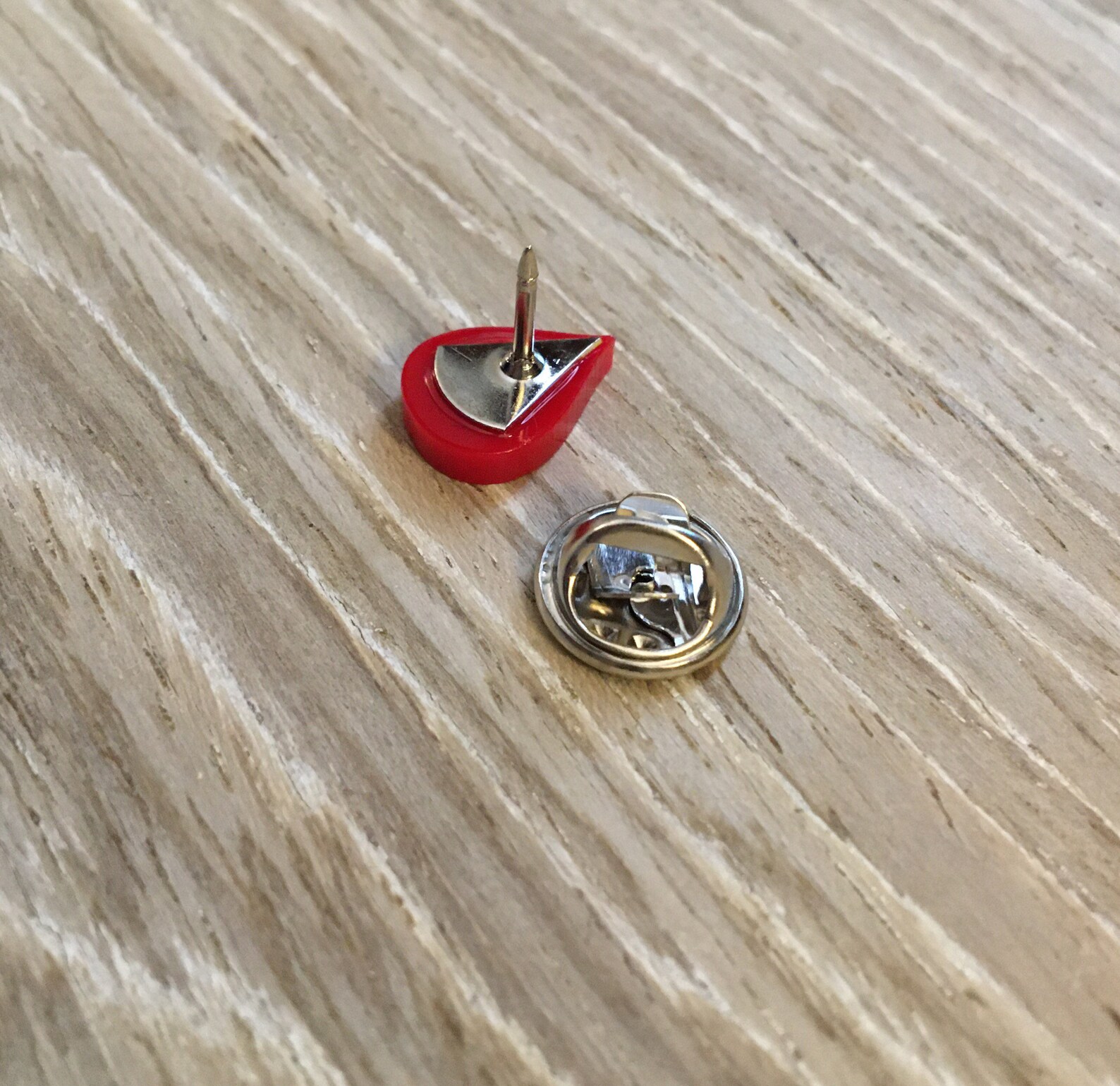 Blood Drop Lapel Pin / Tie Tack Red Acrylic Tear Drop | Etsy