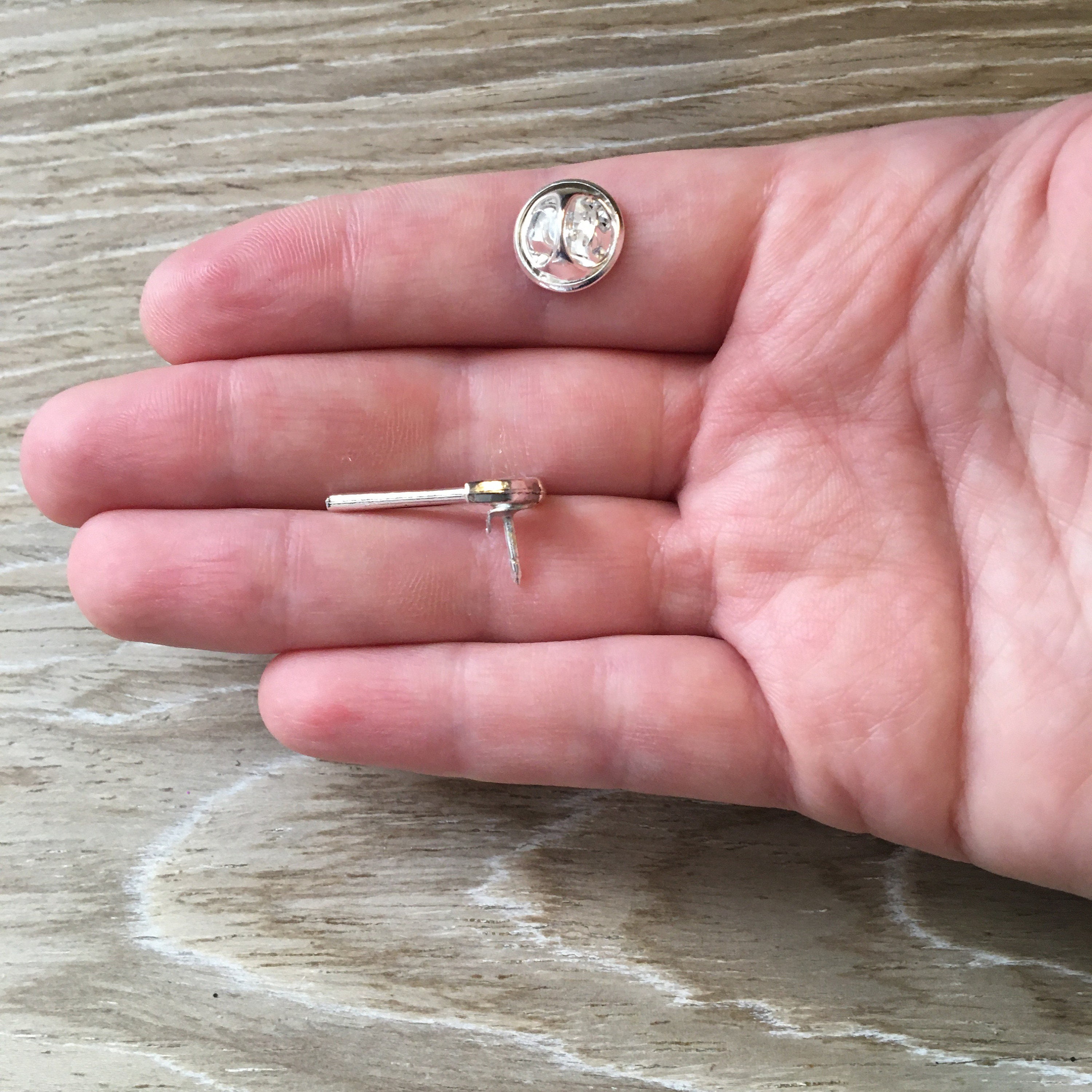 Hammer Lapel Pin / Tie Tack Silver Tone Carpenter | Etsy