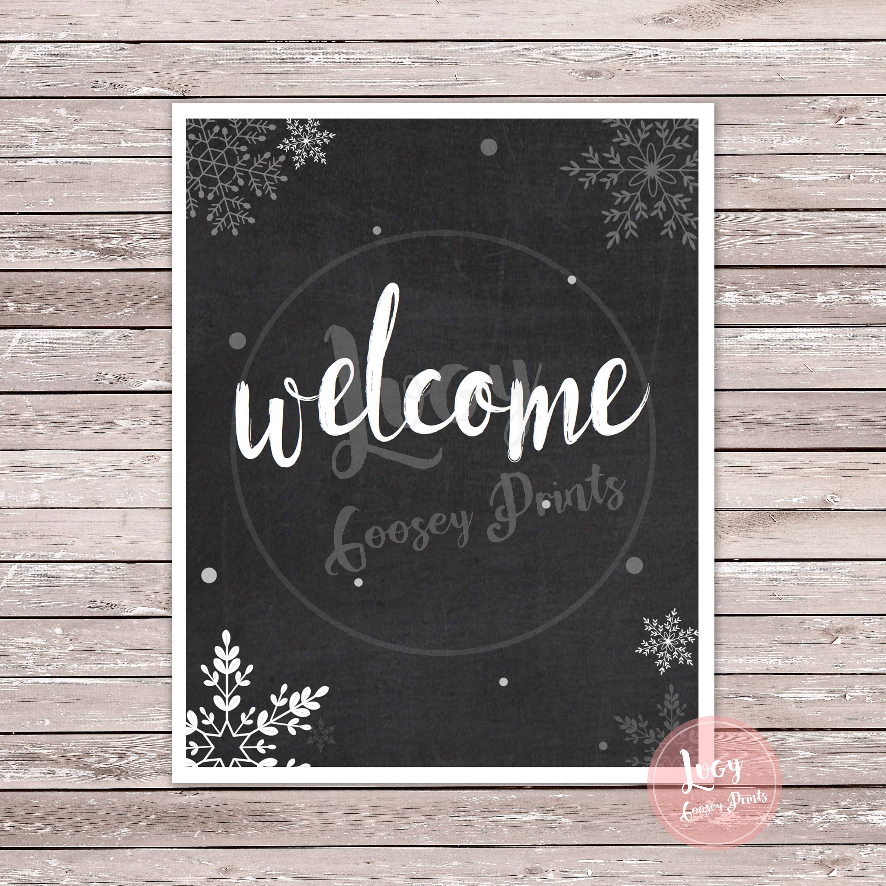 Welcome Printable Sign - Instant Download - Party Sign - Etsy