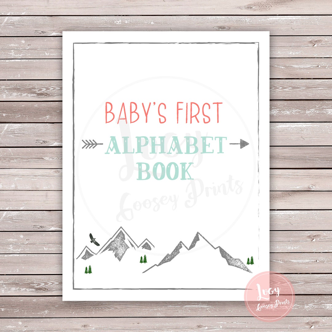 Baby's First Alphabet Book - Instant Download - Mountain / Adventure ...