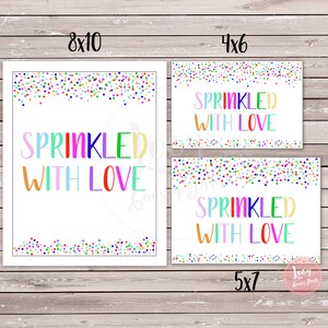 Sprinkled With Love Sign - Instant Download, Baby Shower / Baby ...