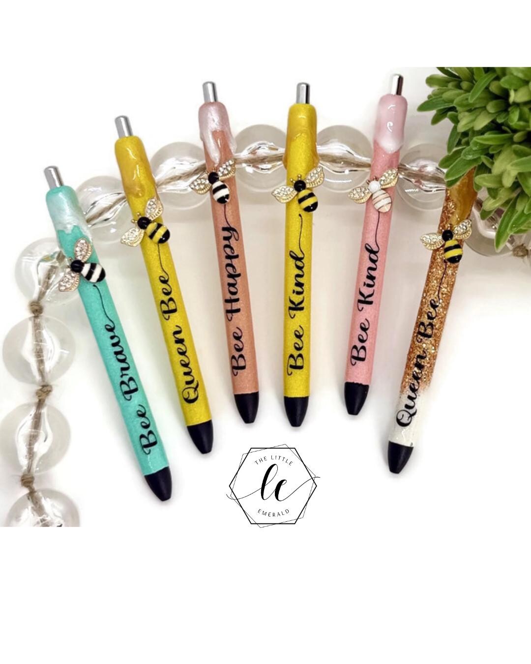 Glitter Bee Pen, Honeybee Glitter Pen, Teacher Pen, Nurse Pen ...