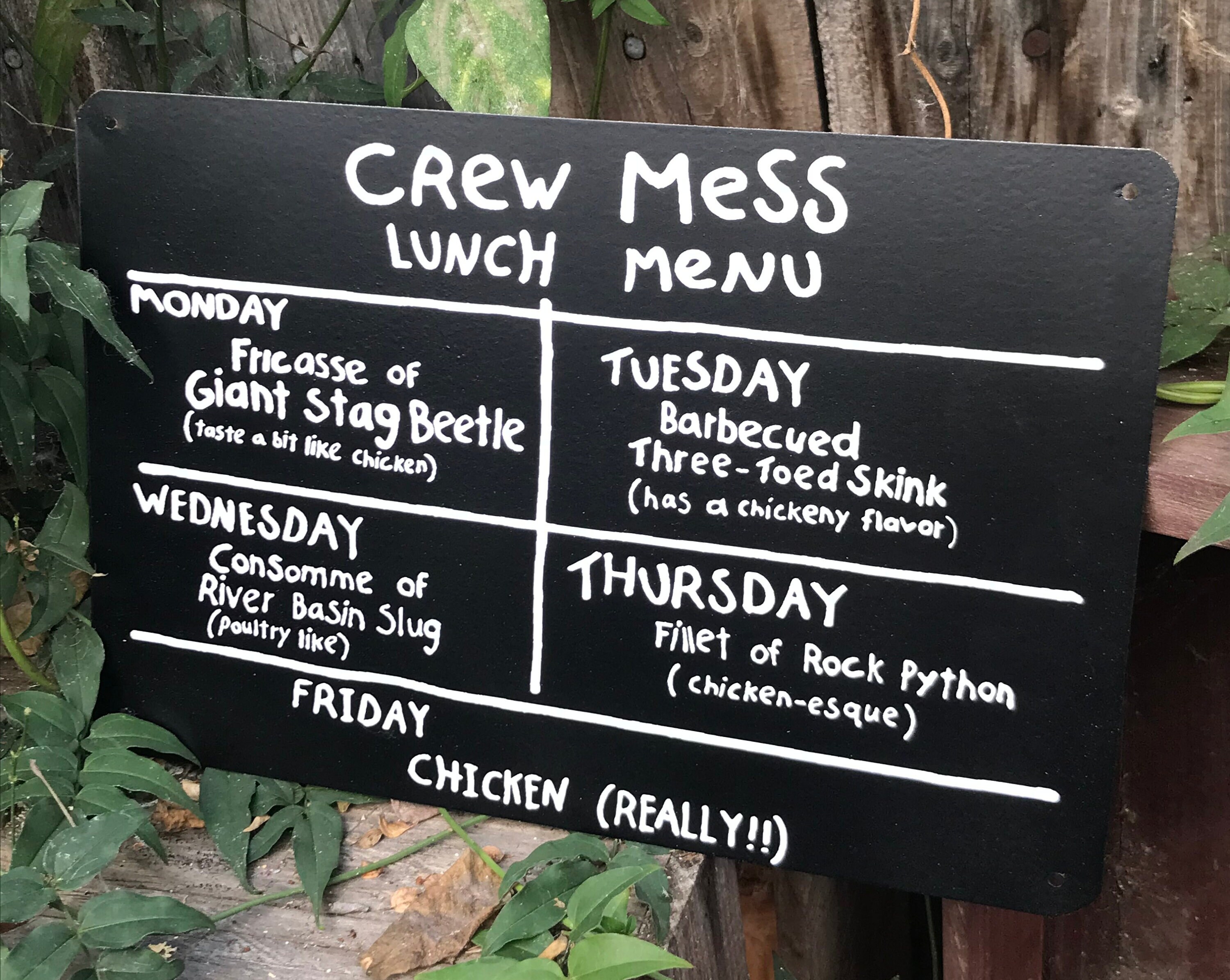 Disney's Jungle Cruise Inspired Crew Mess Sign - Etsy