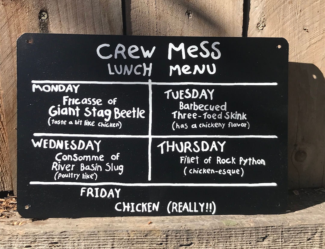 Disney's Jungle Cruise Inspired Crew Mess Sign - Etsy
