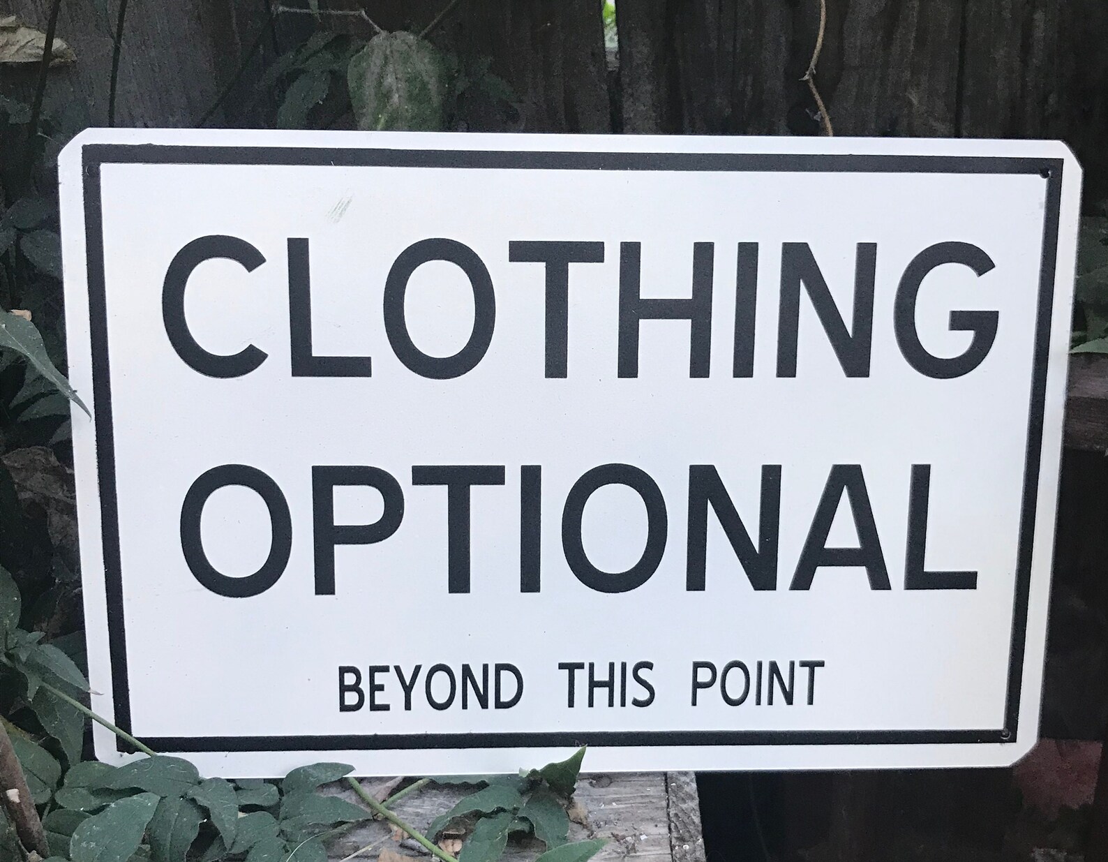 Clothing Optional Sign Metal - Etsy