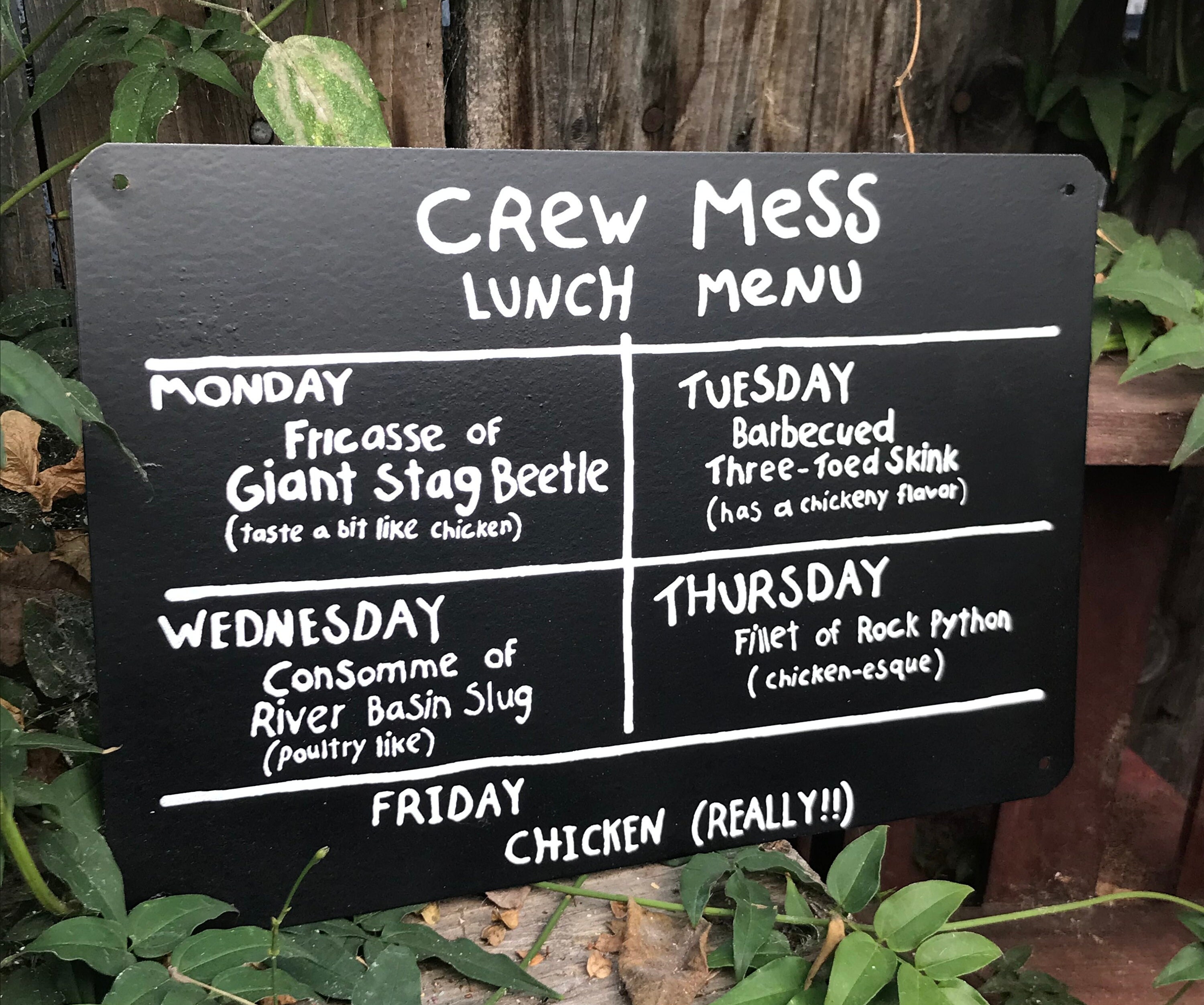 Disney's Jungle Cruise Inspired Crew Mess Sign - Etsy