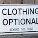 Clothing Optional Sign Metal - Etsy
