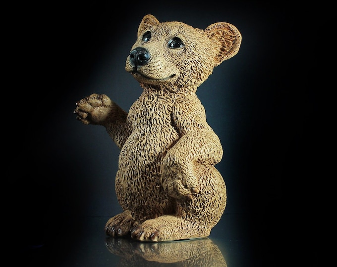 Castagna Bear Figurine, Made in Italy, 1988, Animal Art, Animal Statue ...