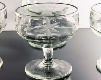 Depression glass sherbet dessert bowls | Etsy
