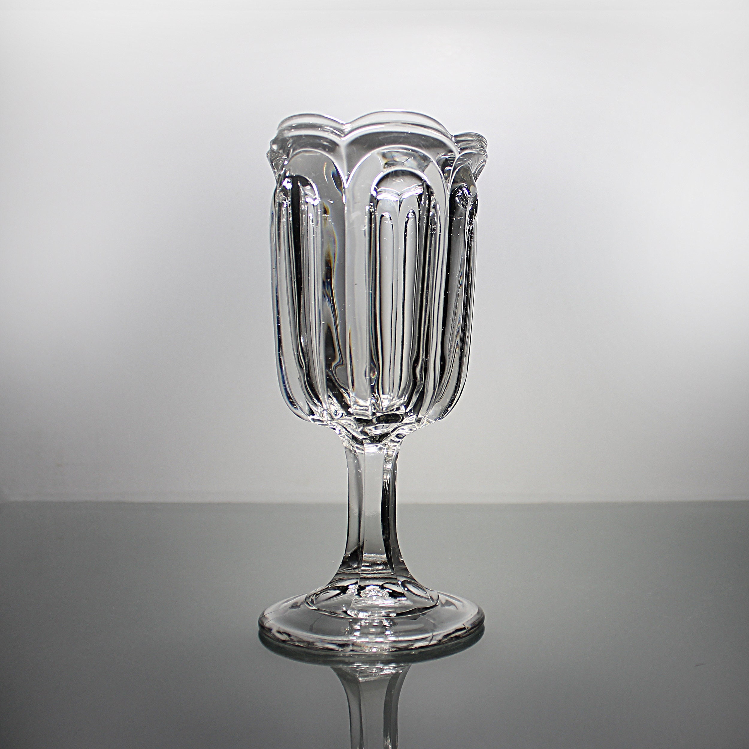 Antique EAPG Celery Vase, Lyon & Co., Seneca Loop, Paneled, Circa 1860s ...