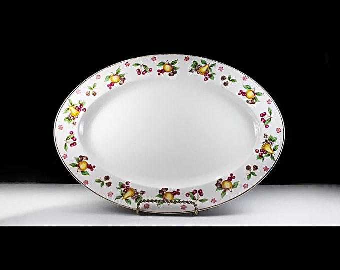 Platter, Empress China, Orchard Pattern, Porcelain, Fruit Pattern, Fine ...