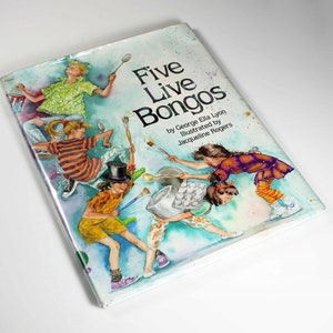 Children's Hardcover Book, Five Live Bongos, First Edition, Fiction ...