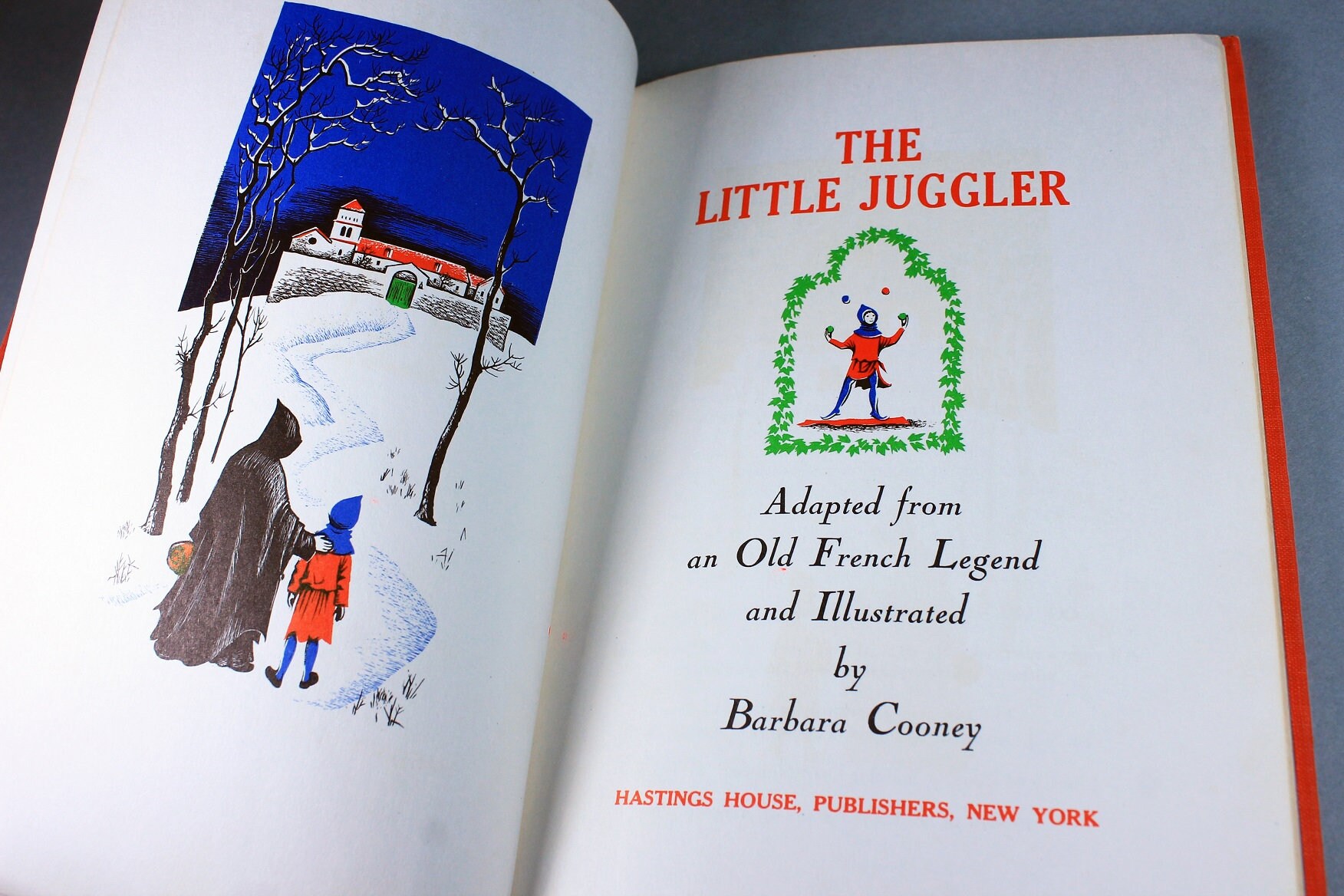 Children's Hardcover Book, The Little Juggler, Christmas Story, Fiction ...