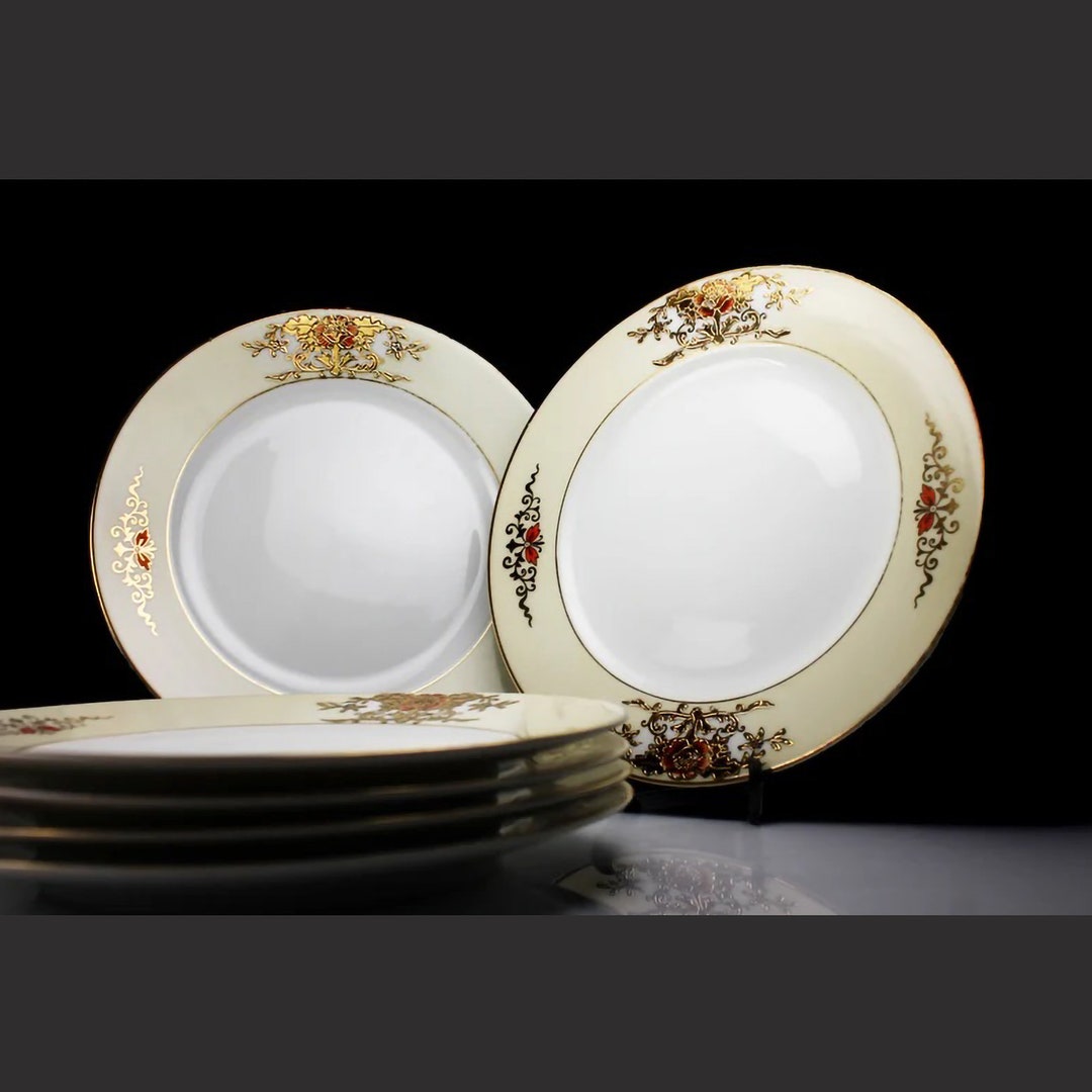 Antique Noritake Luncheon Plates, Morimura Brothers, Pattern 42200 ...