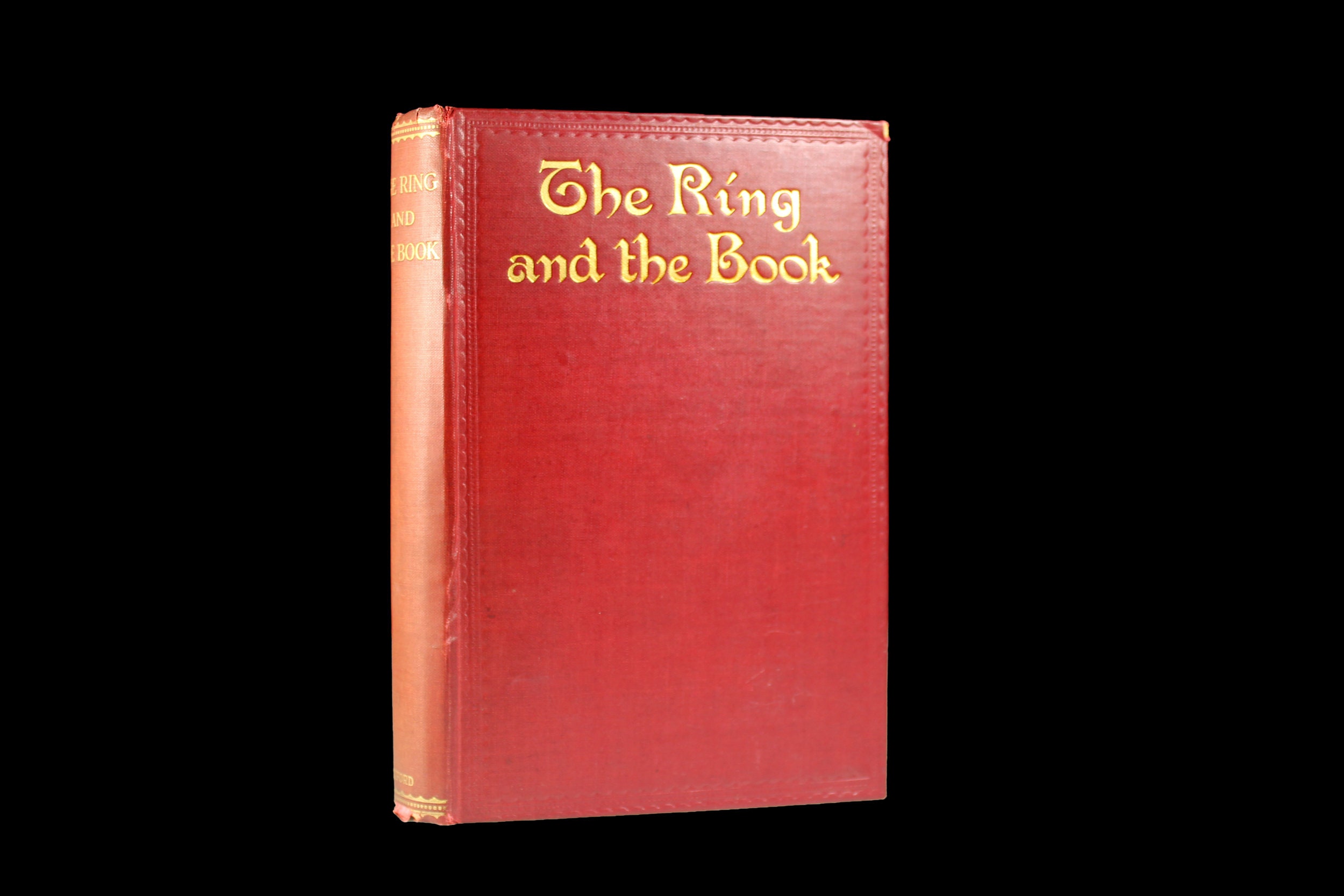 Antiquarian Hardcover Book, The Ring And The Book, Robert Browning ...