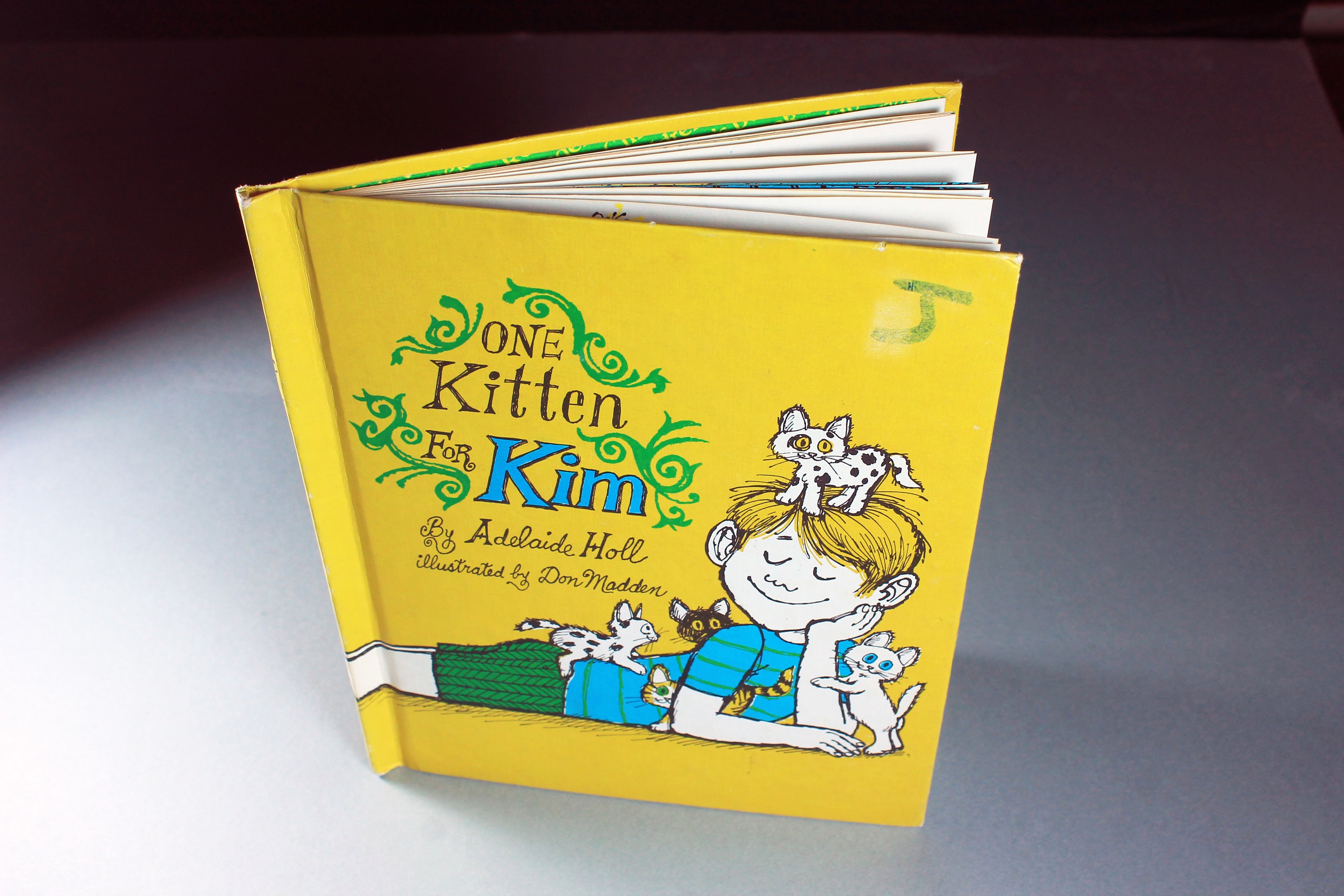 1969 Children's Hardcover Book, One Kitten for Kim, Adelaide Holl ...