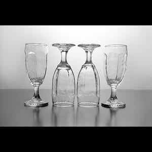 Libbey Chivalry Whiskey Glasses - Textured Glassware - Mid-century ...