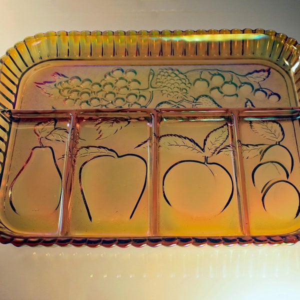 Glass Relish Tray - Etsy