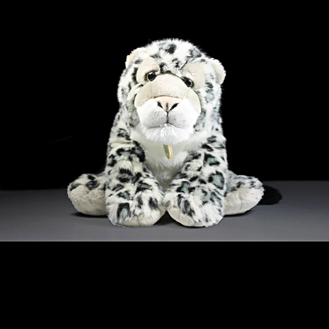 Snow Leopard Stuffed Animal, Wild Republic, Fluffy, Soft Plush, Nursery ...