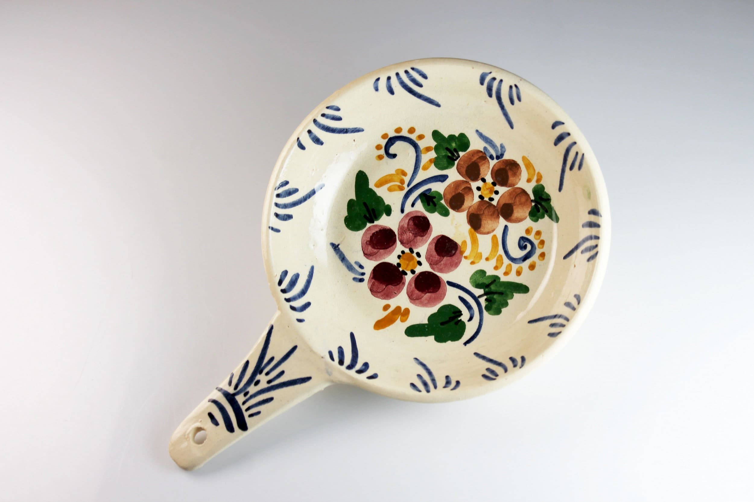 Skillet Shaped Wall Decor, Spoon Rest, Hand Painted, Signed by Artist ...