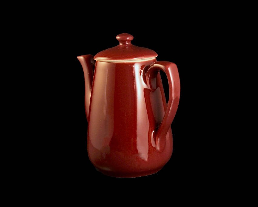 Teapot, Tea, Hall, Maroon, Individual, 2 Cups
