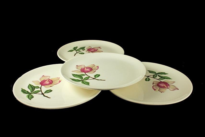 Crooksville China Plates, Bread and Butter, Southern Belle Pattern, Set ...