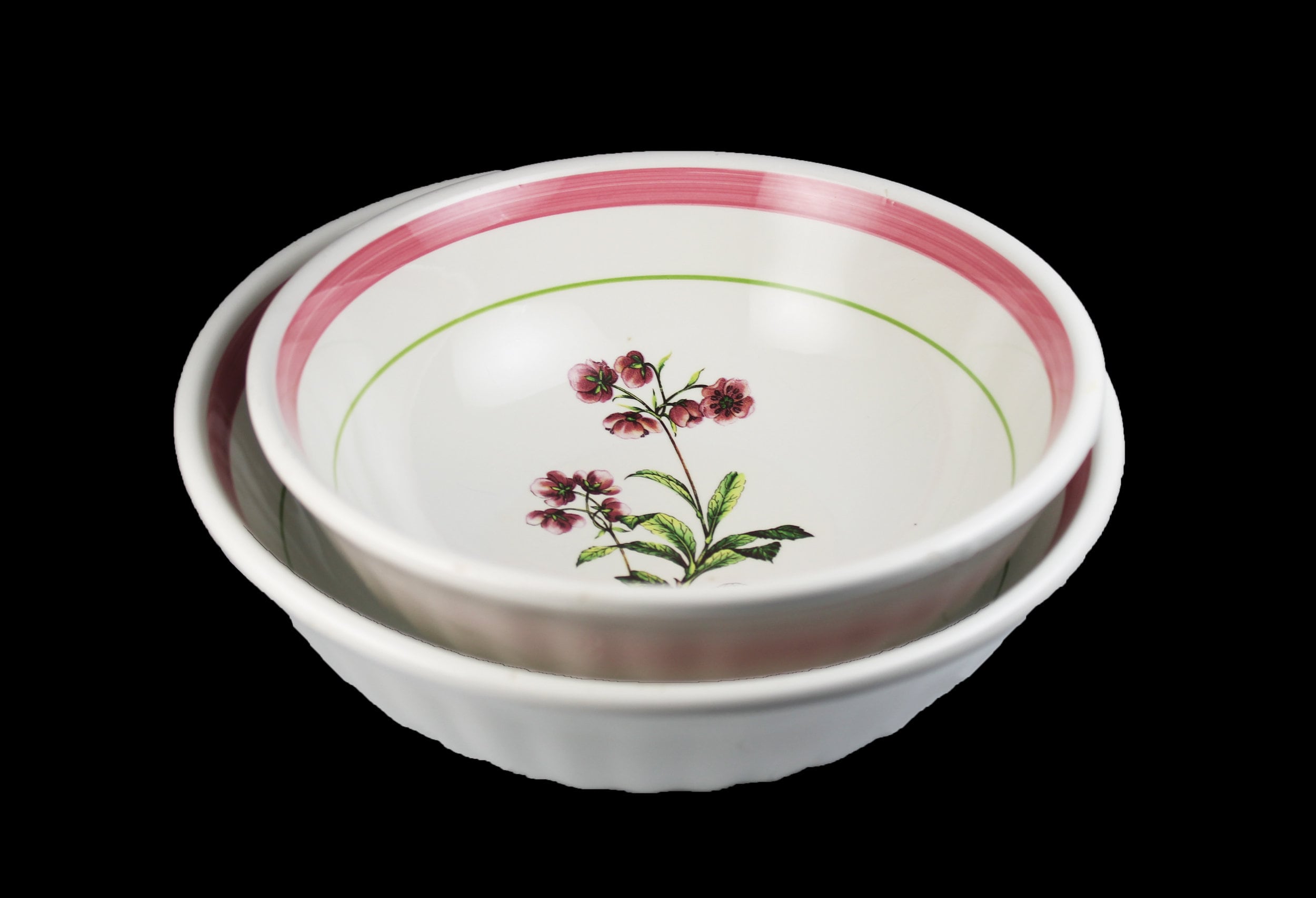 Nesting Bowls, Primula, Italian Pottery, Set of 2, Mixing Bowls, Pasta ...
