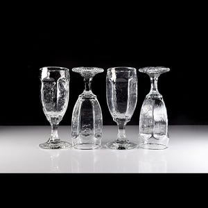 Libbey Chivalry Whiskey Glasses - Textured Glassware - Mid-century ...