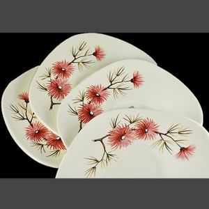 Edwin Knowles Coral Pine Saucers, Set of 4, Pine Needles - Etsy