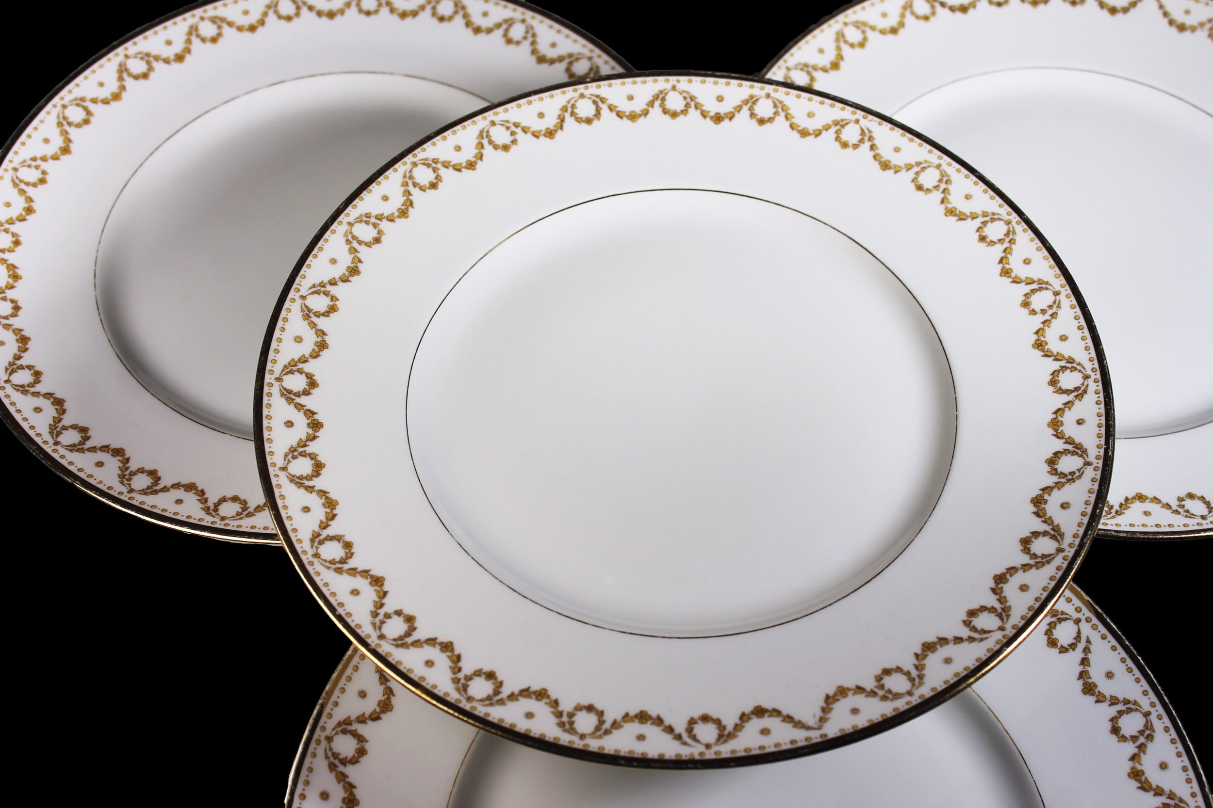 Antique Dessert or Pie Plates, Bernardaud China, B and Co, Limoges ...