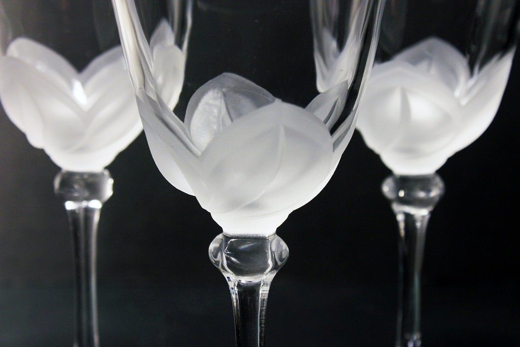 Crystal Wine Glasses, Cristal D'Arques-Durand, Florence, Set of 4 ...