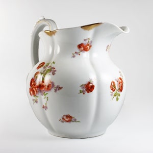 Antique Pitcher, T&V Limoges, France, Tressemanes and Vogt, Orange ...